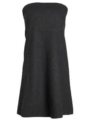 ALYSI Mini Dress In Viscose, Polyester, Wool, And Elastane - Charcoal