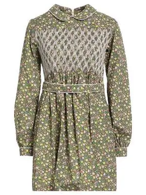 Maison Kitsuné Military Cotton Mini Dress - Green