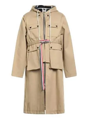 Thom Browne Cotton Overcoat & Trench Coat - Beige