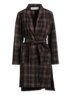 SHIRTAPORTER Tartan Overcoat - Brown