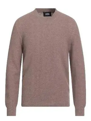 Alpha Studio Sweater In Geelong Wool - Beige