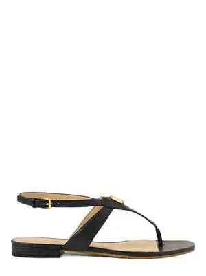 Ralph Lauren Everley Calfskin Sandal - Black