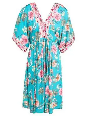 LIU •JO Floral-print Midi Dress - Blue
