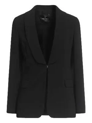 CRISTINAEFFE Crepe Single-breasted Blazer - Black