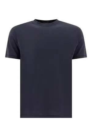 TOM FORD Crew Neck T-shirt With Embroidered Logo In Cotton Blend