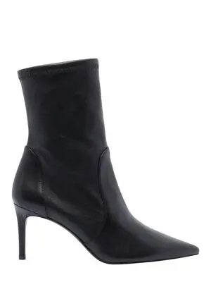 STUART WEITZMAN Leather Ankle Boots - Black