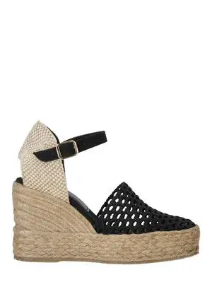 Paloma Berceló Carina Wedge Espadrille - Black