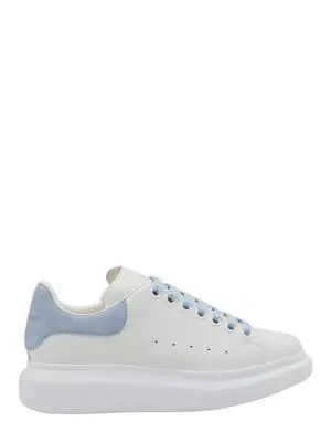 Alexander McQueen Leather Sneakers - White/poweder Blue