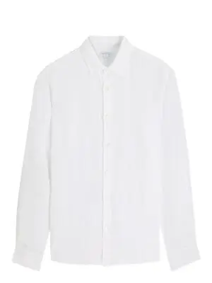 Sunspel Linen Shirt - White