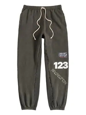 RIVINGTON ROI REBIS Cva Uso-123 Logo-appliquéd Cotton Sweatpants - Black