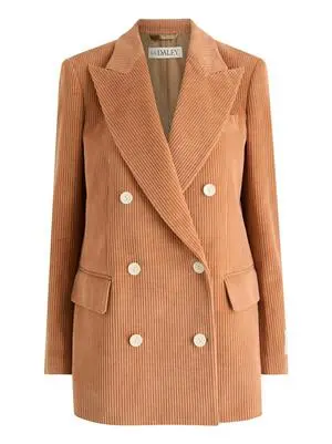 S.S.DALEY Sylvia Double-Breasted Corduroy Blazer
