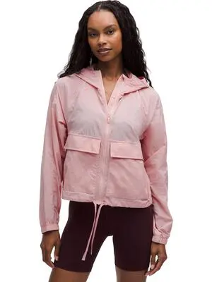 Lululemon Hood-Lite Relaxed-Fit Jacket Pink Haze