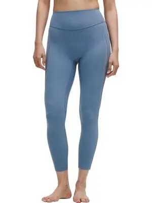 Lululemon Nulu High-rise Mesh-panel Tight 25 - Washed Denim