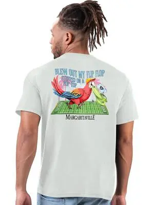 MARGARITAVILLE Las Vegas Raiders Flip Flop T-shirt - Gray