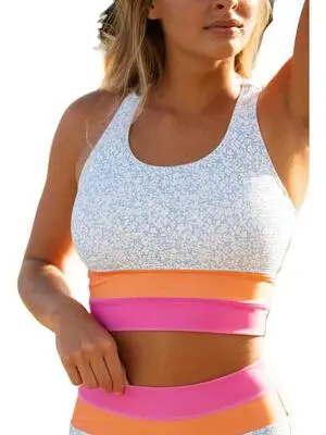 NANI Cut Back Crop Swim Top Ostler