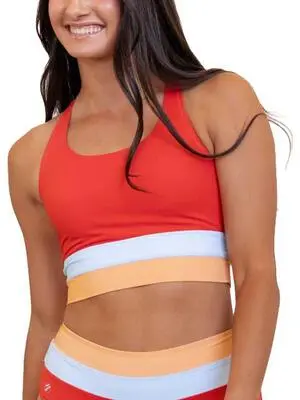 NANI Cut Back Crop Swim Top - Piper