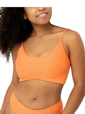 NANI Textured Tone Crop Swim Top - Cora