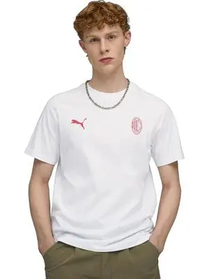 PUMA Ac Milan Soccer Essentials Soccer T-shirt White
