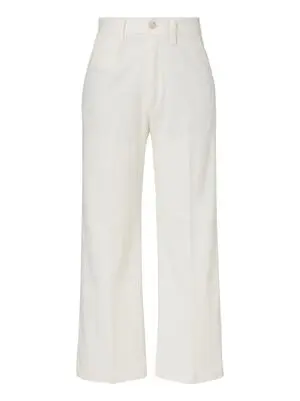 Polo Ralph Lauren Cropped Cotton-blend Chinos - White