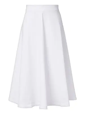 Altuzarra Varda Cotton-blend Midi Skirt - White
