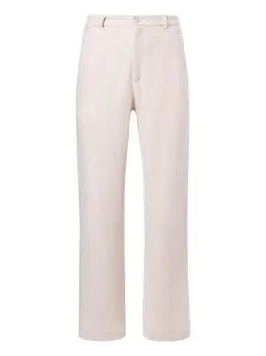 GOD'S TRUE CASHMERE Diamond Cashmere Straight Pants With Moonstone - Beige