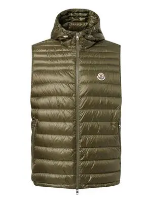 Moncler Quilted Down Vest - Green