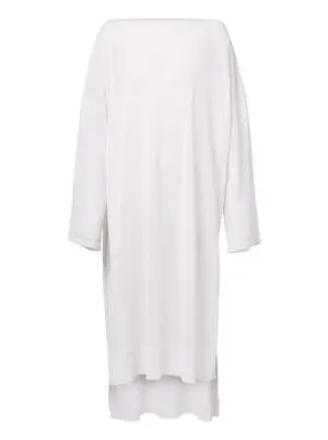 Alaïa Linen And Silk Kaftan - White