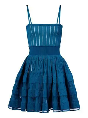 Alaïa Knitted Minidress - Blue