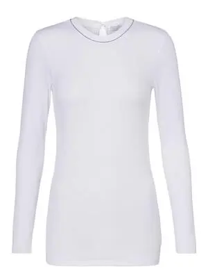 Brunello Cucinelli Cotton-blend Top - White