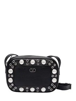 Valentino Garavani Nellcote Leather Crossbody Bag - Black