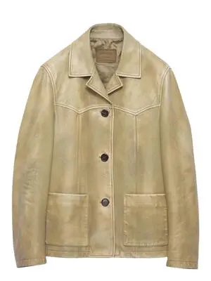 Prada Nappa Leather Jacket - Colonial Beige