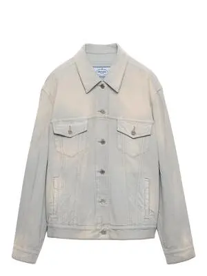 Prada Corduroy Blouson Jacket - Light Blue