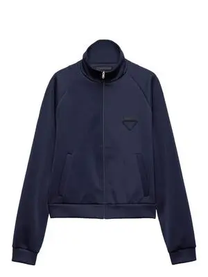 Prada Zippered Technical Fabric Jacket Navy