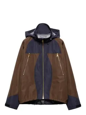 Prada Technical Fabric Blouson Jacket Blue/tundra