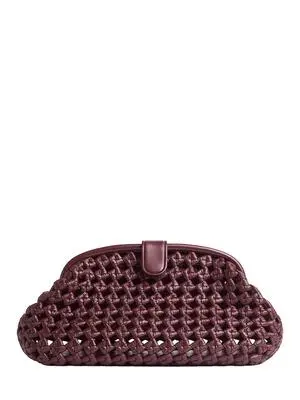 Bottega Veneta Large Lauren 1980 Clutch - Madder Brown
