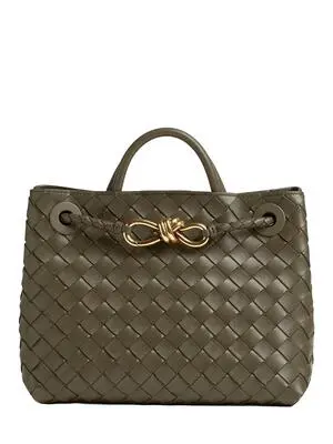 Bottega Veneta Intrecciato Leather Andiamo Bag Cypress