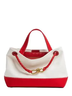 BOTTEGA  VENETA Andiamo Top-handle Bag - White/red