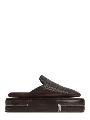 BOTTEGA  VENETA Palazzo Slipper With Travel Case - Fondant