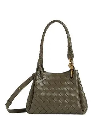 BOTTEGA  VENETA Small Intrecciato Shoulder Bag - Cypress