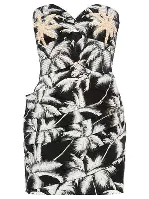 Johanna Ortiz Sombra Tropical Mini Dress - Black