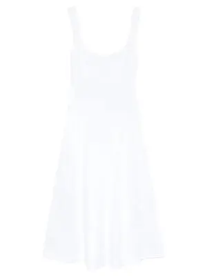 Patrizia Pepe Poplin Midi Dress - White