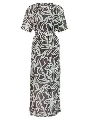 Brunello Cucinelli Floral-print Maxi Dress - White