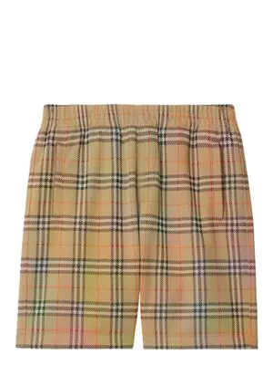 BURBERRY Checked Jersey Shorts