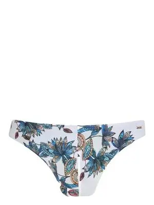 AMIR SLAMA Floral-print Swim Trunks - White