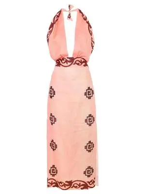 Johanna Ortiz Energetic Midi Dress - Pink