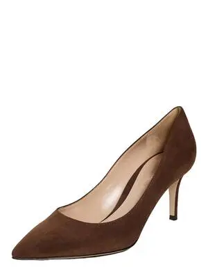 GIANVITO ROSSI 70 Camoscio Heels - Brown