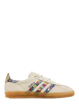Adidas Liberty London X Gazelle Indoor 'Floral Embroidery - Off White' Tan