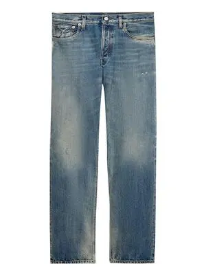 PRADA Distressed Straight Leg Denim Pants