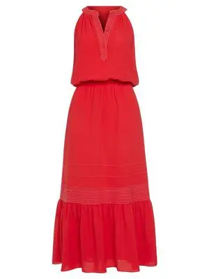 Ramy Brook Carmen Midi Dress - Flame