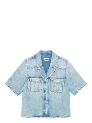 GANNI Denim Shirt - Blue